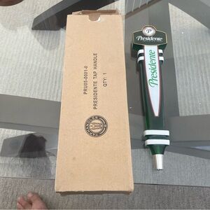 Other | Rare Presidente Imported Beer Green Translucent Logo Beer Tap ...